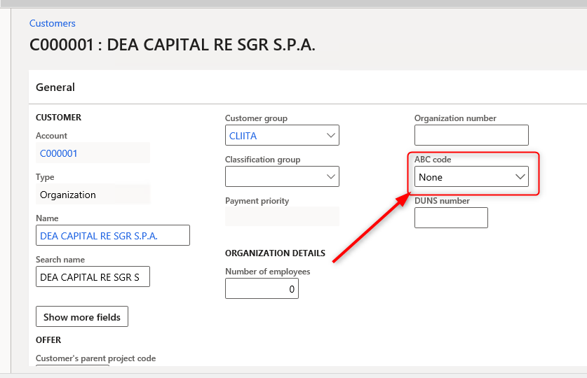 D365FFO – AX – Get ABC code of a Customer or Prospect – AX / Dynamics ...