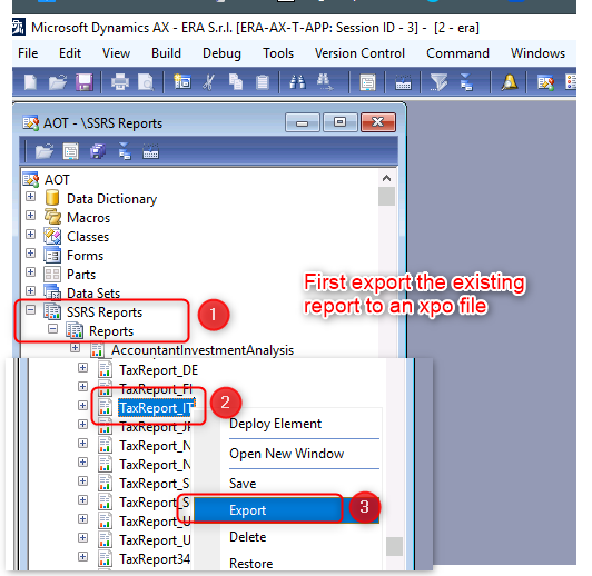 D365FO – AX – Import/Export a report from an environment to another – AX / Dynamics 365 For ...