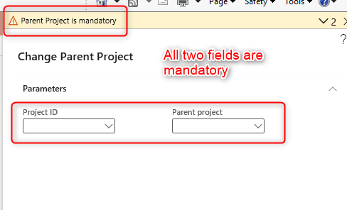 AX – D365FO – Change Parent Project of a given project – AX / Dynamics 365 For Finance and ...