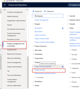 AX – D365 – Visualize project invoices from User interface – AX ...