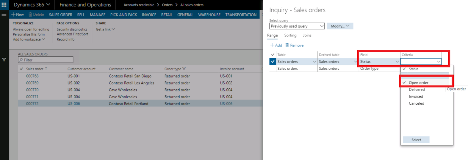AX – D365FO – How to save filters as a fast inquires in Dynamics 365 ...