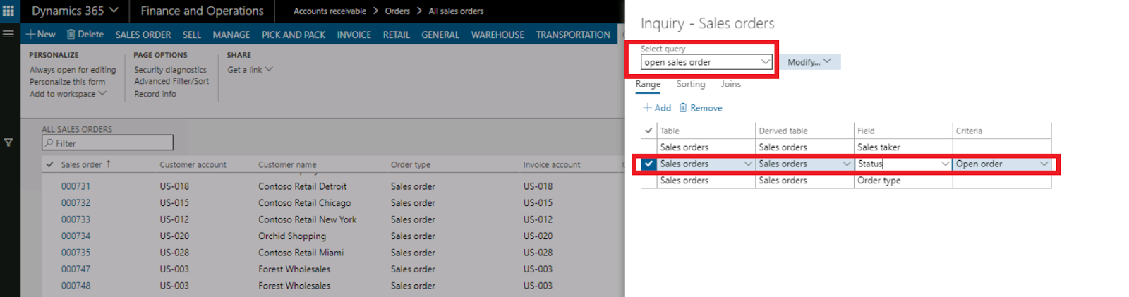AX – D365FO – How to save filters as a fast inquires in Dynamics 365 ...