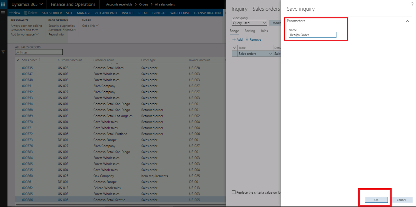 AX – D365FO – How to save filters as a fast inquires in Dynamics 365 ...