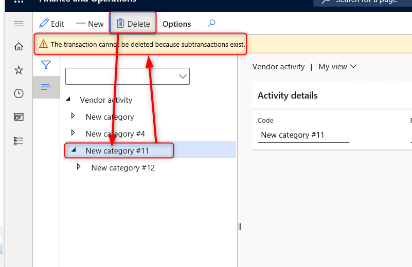AX – D365FO – How to solve “The transaction cannot be deleted because ...