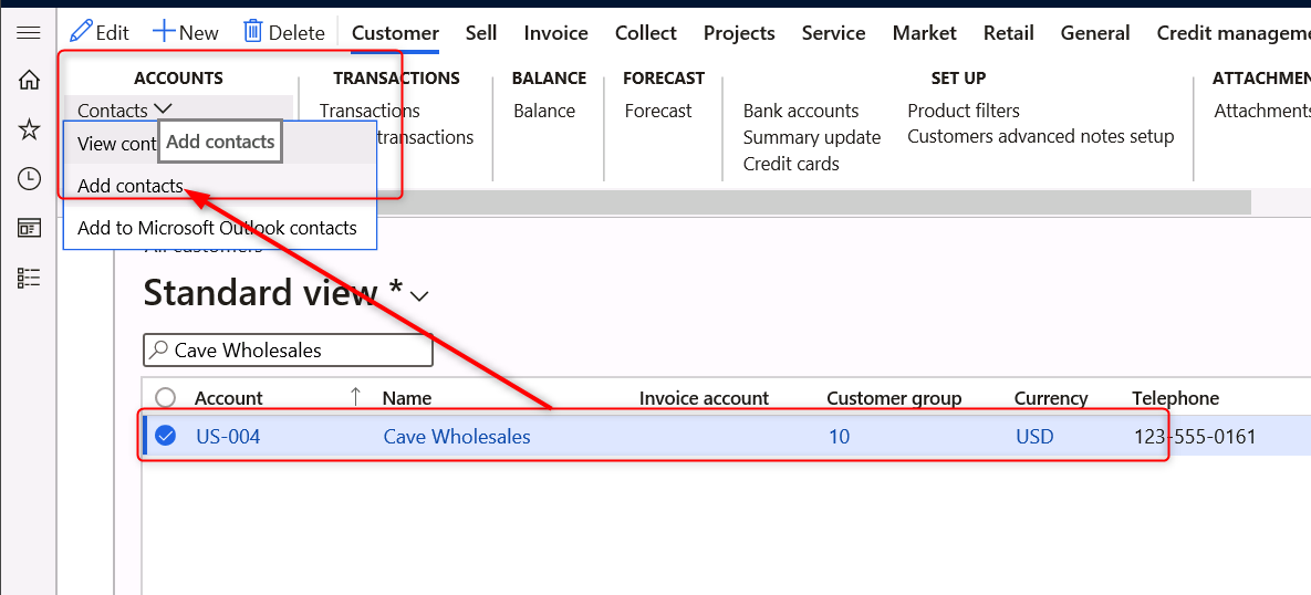 AX – D365FO – Add a contact to customer record – AX / Dynamics 365 For Finance and Operations blog
