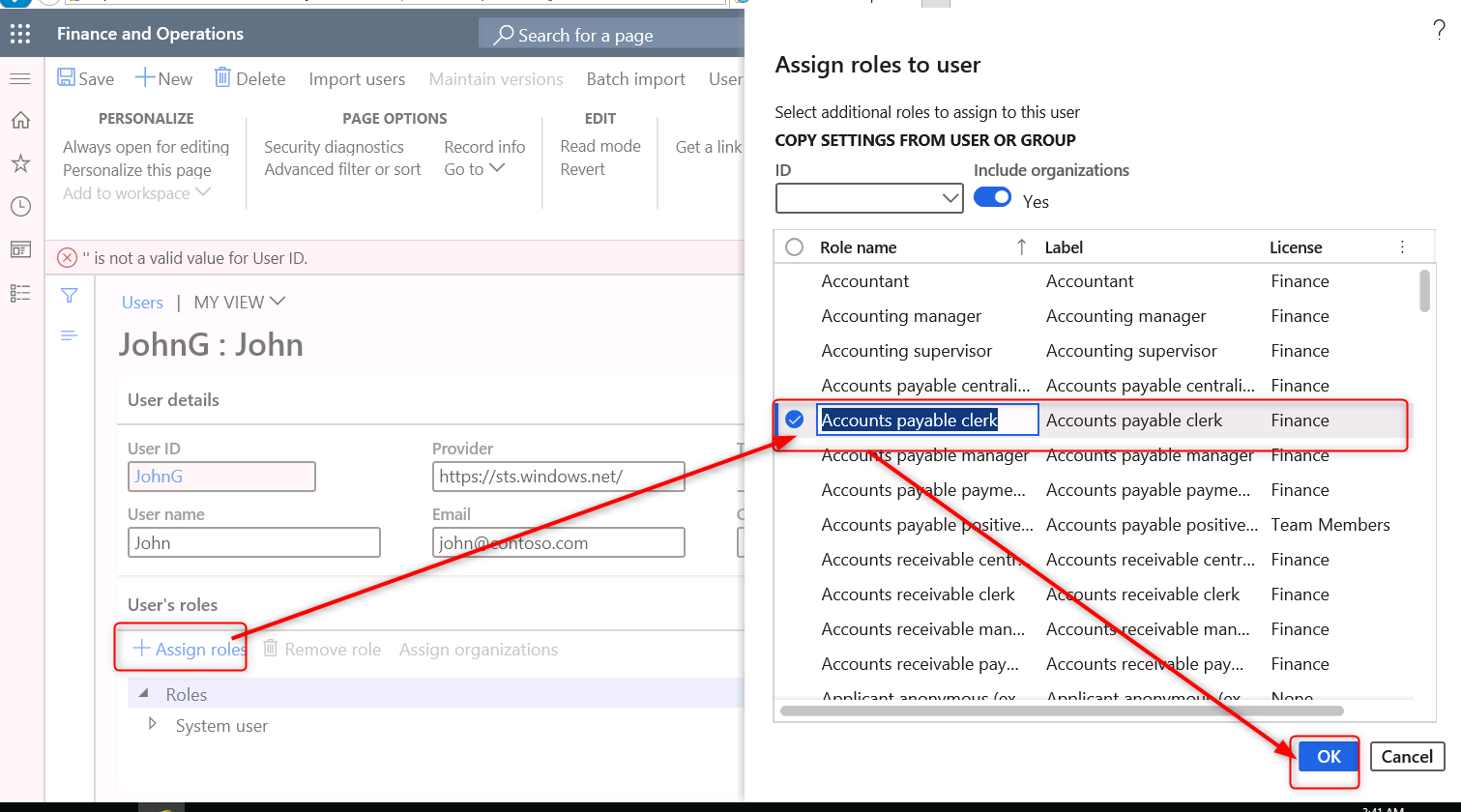 AX – D365FO – Create a new user and assign a security role – AX ...