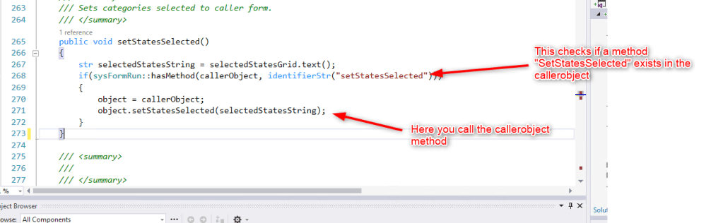 AX – D365FO – How to call a method of a calling Form objects – AX / Dynamics 365 For Finance and ...