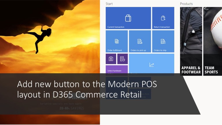 AX / D365FO – Add new button to the Modern POS layout in D365 Commerce ...