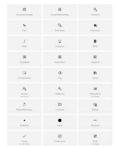 AX / D365FO – List of all Symbols fonts (Image icons for tiles and ...