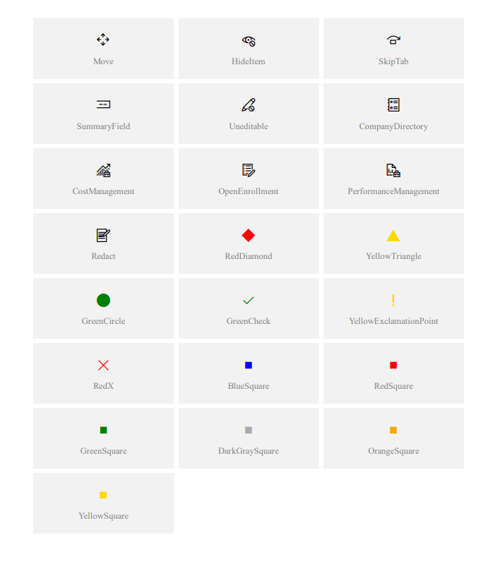 AX / D365FO – List of all Symbols fonts (Image icons for tiles and ...