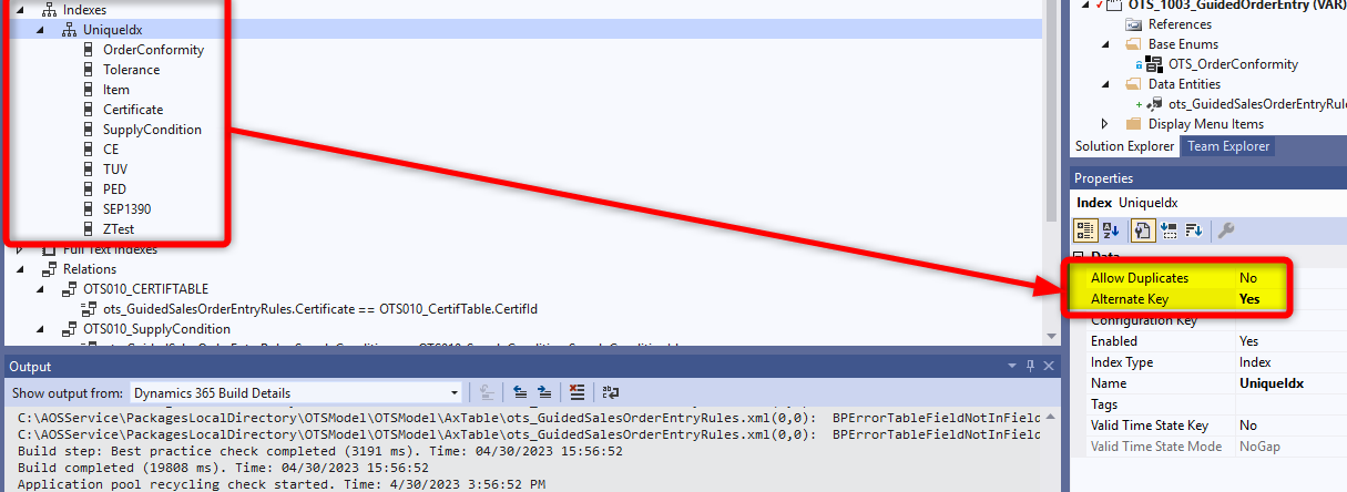 AX / D365FO : Error : Natural key was not found for a custom table ...