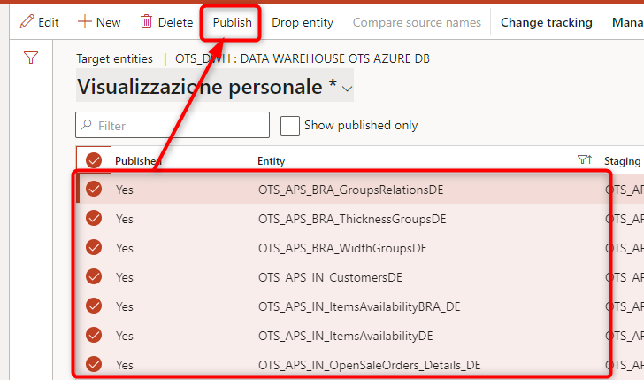 AX / D365FO – Publish multiple Data Entitie to BYOD at the same time ...